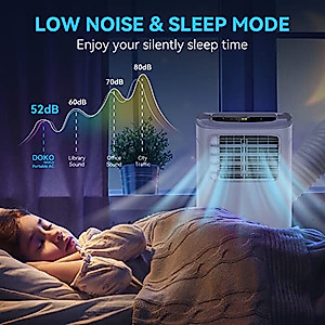 Portable Air Conditioners, 10000 BTU Portable AC Uint with Dehumidifier & Fan Mode for Room up to 450 Sq.Ft, 3-in-1 Room Air Conditioner with Remote, 24Hrs Timer, Installation Kit for Home Office