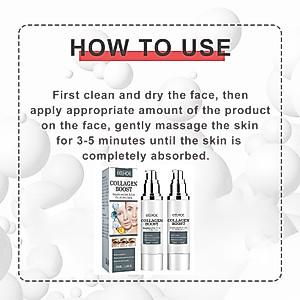 XIGUA EELHOE Collagen Boost Anti-Aging Serum, Hyaluronic Acid, 2PCS
