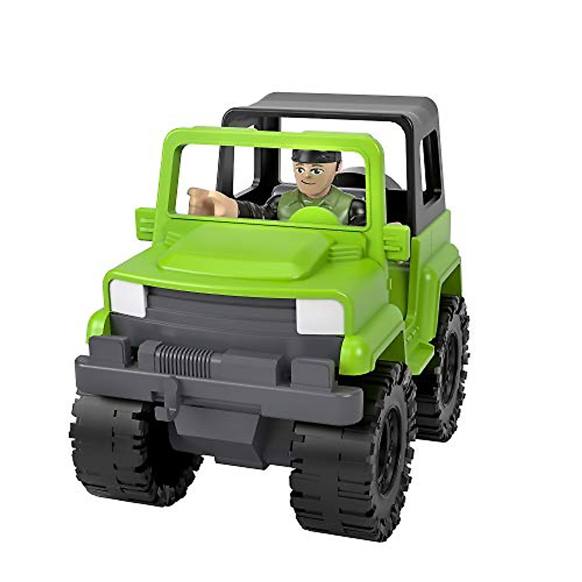 Fisher-Price Imaginext Beach Buggy, Push-Along Vehicle and Character Figure Set for Preschool Kids Ages 3-8 Years