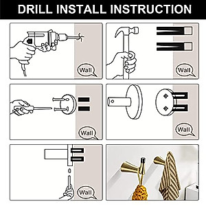 MsKorong Towel Hook, SUS304 Stainless Steel Coat Robe Clothes Hook, Hanging Wall Hook for Bathroom, Kitchen, Bedroom, 1 Pack