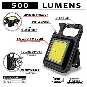 Performance Tool 179 500 Lm Li-Ion Cob Clip Light