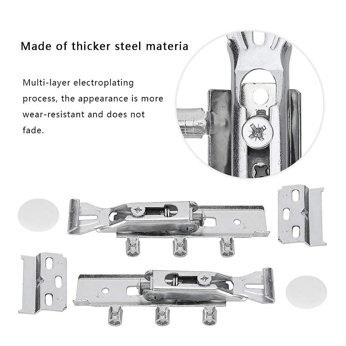 2Pcs Concealed Cabinet Hanger Universal Cupboard Wall Brackets Unit Heavy Duty Kitchen Wall Unit Cabinet Plates for Kitchen Bedroom Dinining Room Study