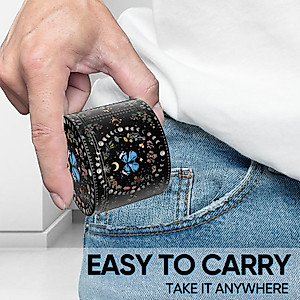 Spice Grinder 2.5 Inch Grinder, Boho Butterfly Grinder (Black, 2.5”)