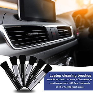 6 Pieces Portable Laptop Cleaning Brush Electronic Cleaning Brush Swipe Computer Brush for Laptops Keyboard Mobile Phones Cameras Digital Products Car Interior Detailing Home and Office Items