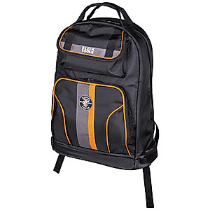Klein Tools 55475 Tool Bag Backpack, Heavy Duty Tradesman Pro Tool Organizer / Tool Carrier with 35 Pockets for Hand Tools and Gear