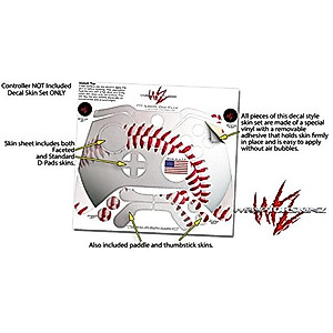 Baseball - WraptorSkinz Decal Style Vinyl Skin Wrap compatible with XBOX One ELITE Wireless Controller (CONTROLLER NOT INCLUDED)