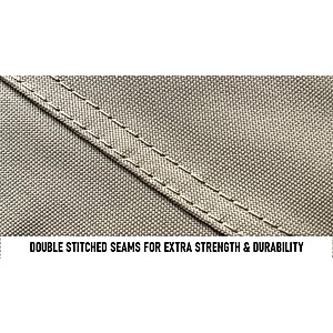 Vortex Direct 1200D Beige 22' Ultra Pontoon/Deck Boat Cover, Elastic, Strap System, Fits 20'1" to 22' Long Deck Area, Up to 102" Beam