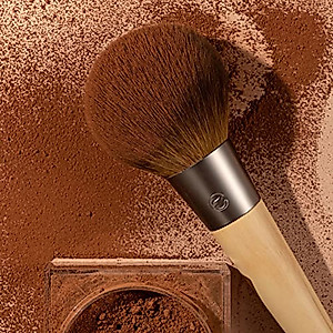 EcoTools Full Powder Brush, Fluffy Makeup Brush For Loose & Pressed Powder, Best For Setting Makeup, Large Brush Head With Soft, Synthetic Bristles, Eco-Friendly & Cruelty-Free, 1 Count