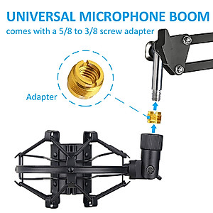 SUNMON ATR2100X-USB Mic Shock Mount Holder for Reduces Vibration and Noise, Suitable for Audio-Technica ATR2100X, ATR2100 USB Microphone