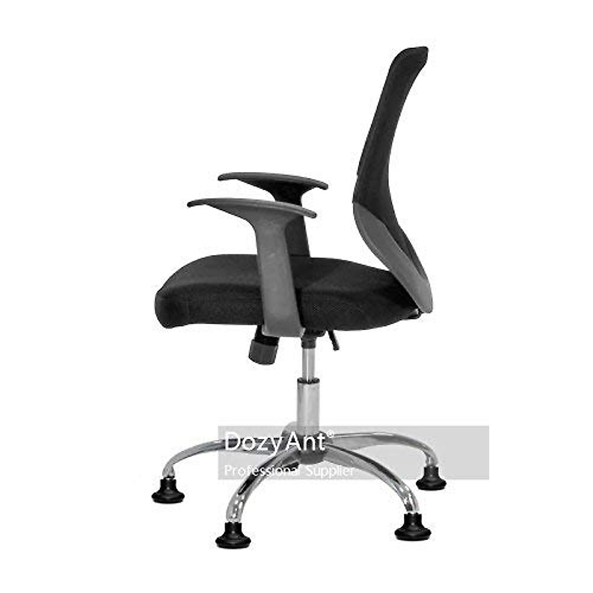 Bell Glides Replacement Office Chair or Stool Swivel Caster Wheels to Fixed Stationary Castors, Low Profile Bell Glides with Soft Rubber Bottom Instead of Self Felt Pads, Chair Feet Wheel Stopper