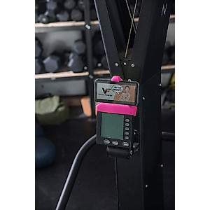 Vapor Fitness Phone Holder Made for PM5 Monitors of Concept 2 Rower, SkiErg and BikeErg - Silicone Smartphone Cradle Compatible with Concept 2 Rowing Machine. Ideal Rower Accessories