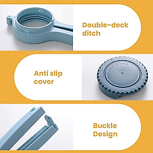 Seal and Pour Bag Clip with Pour Spout & Lid 2025 New Food Bag Clips with Pour Spout, Wide Mouth Food Storage Sealing Clips, Snack Clips that Pour, Bag Pouring Clip with Pour Spout (Style1)