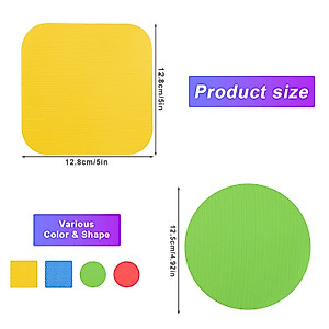 4pcs Jar Gripper Pads, Multifunctional Rubber Jar Gripper Pad Jar Opener Grippers Kitchen Coaster for Elderly Suffering from Arthritis Children Women Weak Hands (4 Colors)