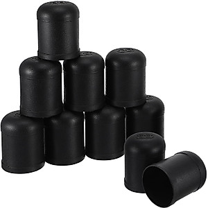 Toyvian 10PCS Rolling Dice Cup Professional Black Dice Cup Cylindrical Dice Box Club Bar Entertainment Game for Party Decor