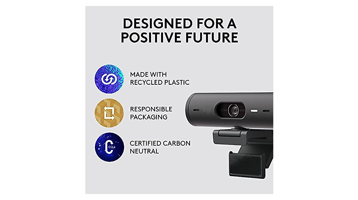 Logitech Brio 501 Webcam: Auto Light, Noise Reduction, Show Mode