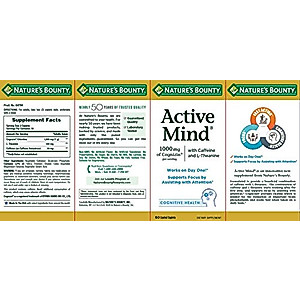Nature's Bounty Active Mind, 60 Coated Caplets