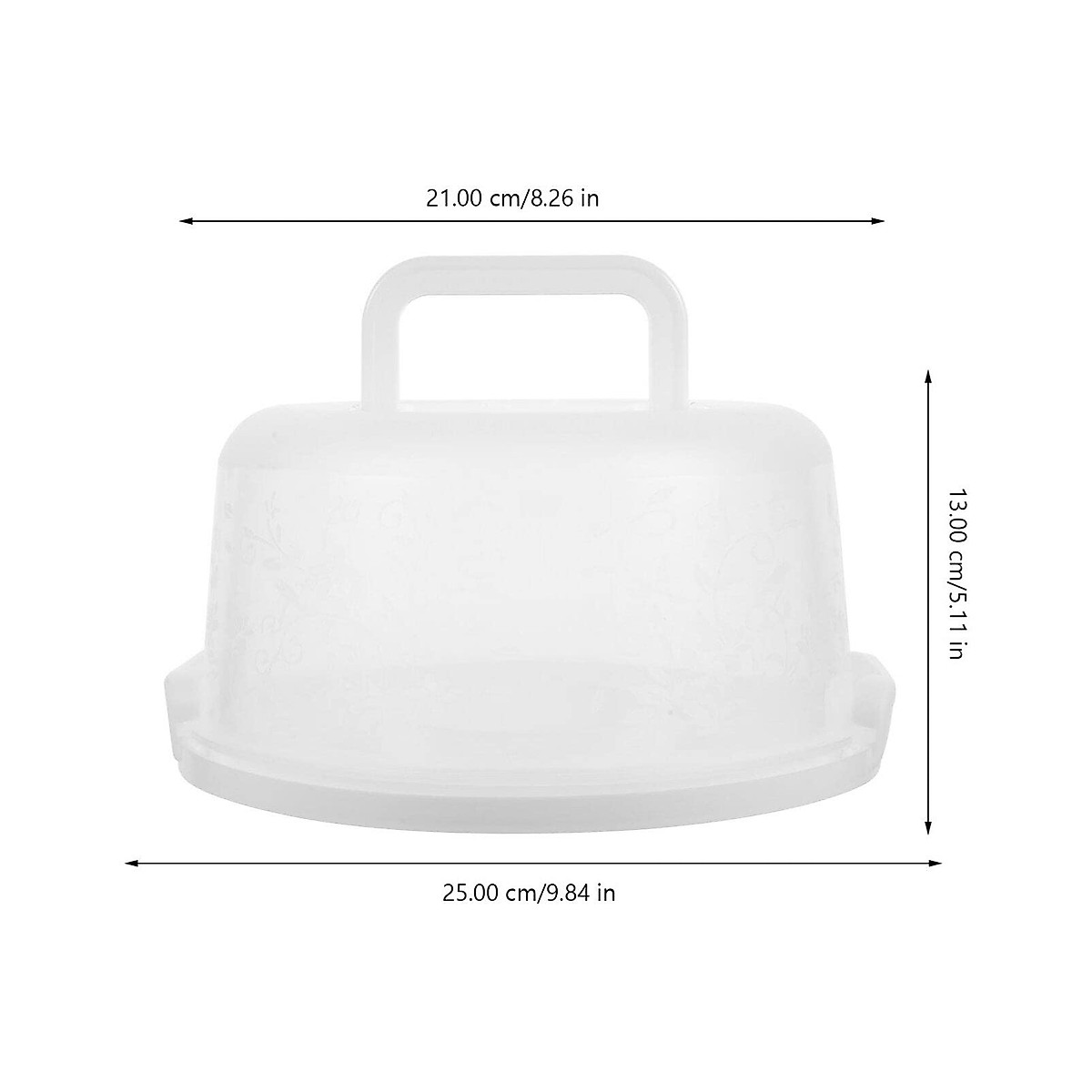 Reusable Cake Carrier Handle Portable Bread Box Cake Keeper Cake Storage Container Transporting Cakes Pies Desserts Fits Standard Cake Boxes Easy Clean