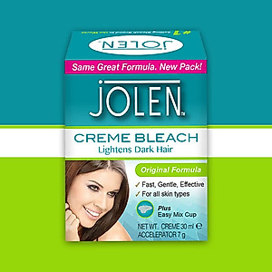Jolen creme bleach lightens dark hair 30ml (6 Pack)