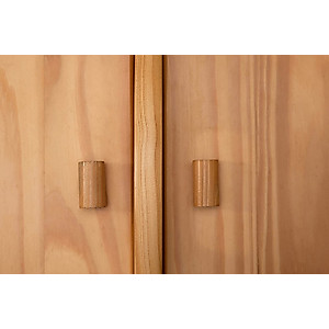 Hobbygift Wooden Cantilever 3 Tier Sewing Box with Legs: Light Wood Shade, 82.5x22x44.5 cm