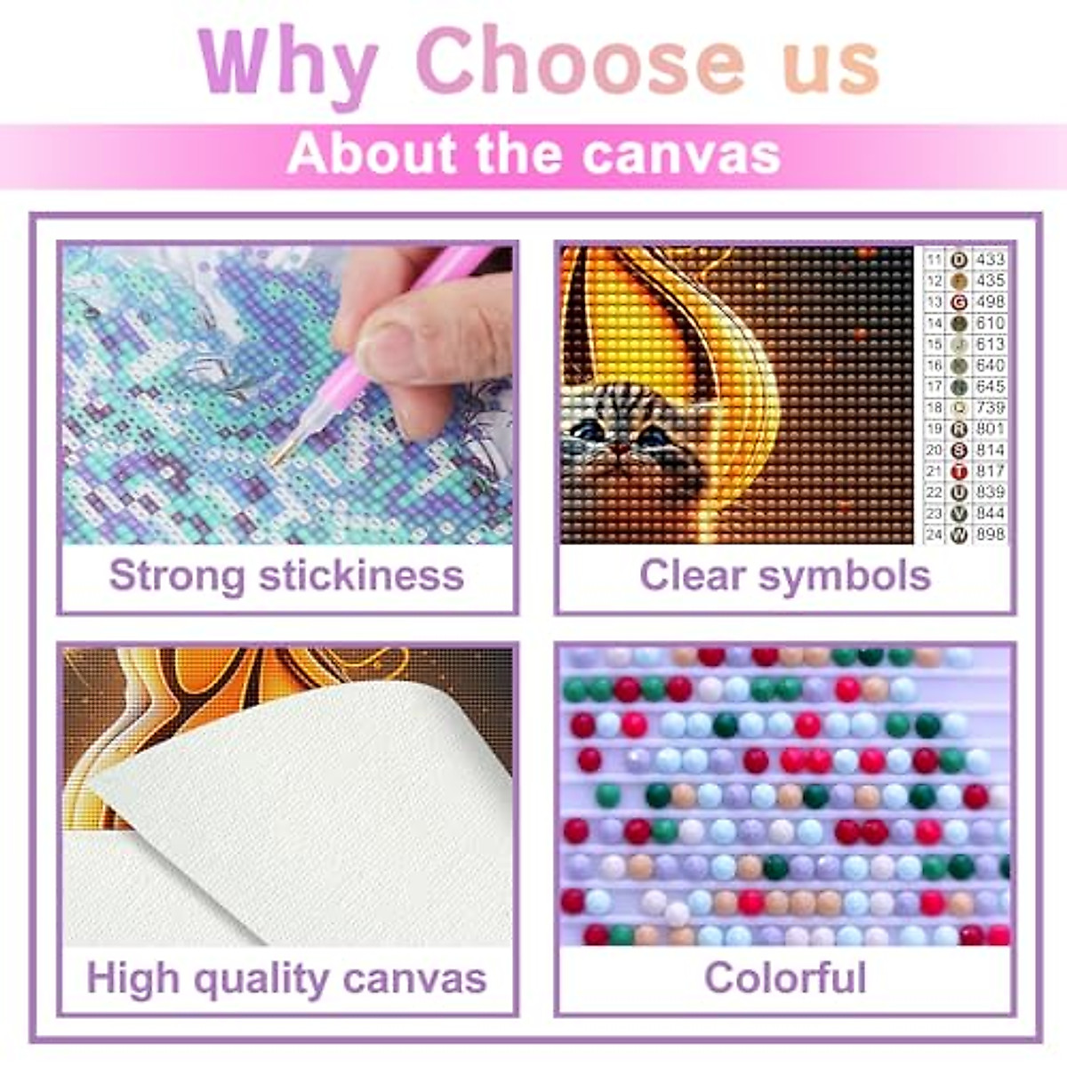 Orange Cat Cute Cat Diamond Painting Kits for Adults,5D DIY Round Full Drill Cross Stitch Crystal Rhinestone Embroidery Paintings Arts Crafts 16 * 24inch