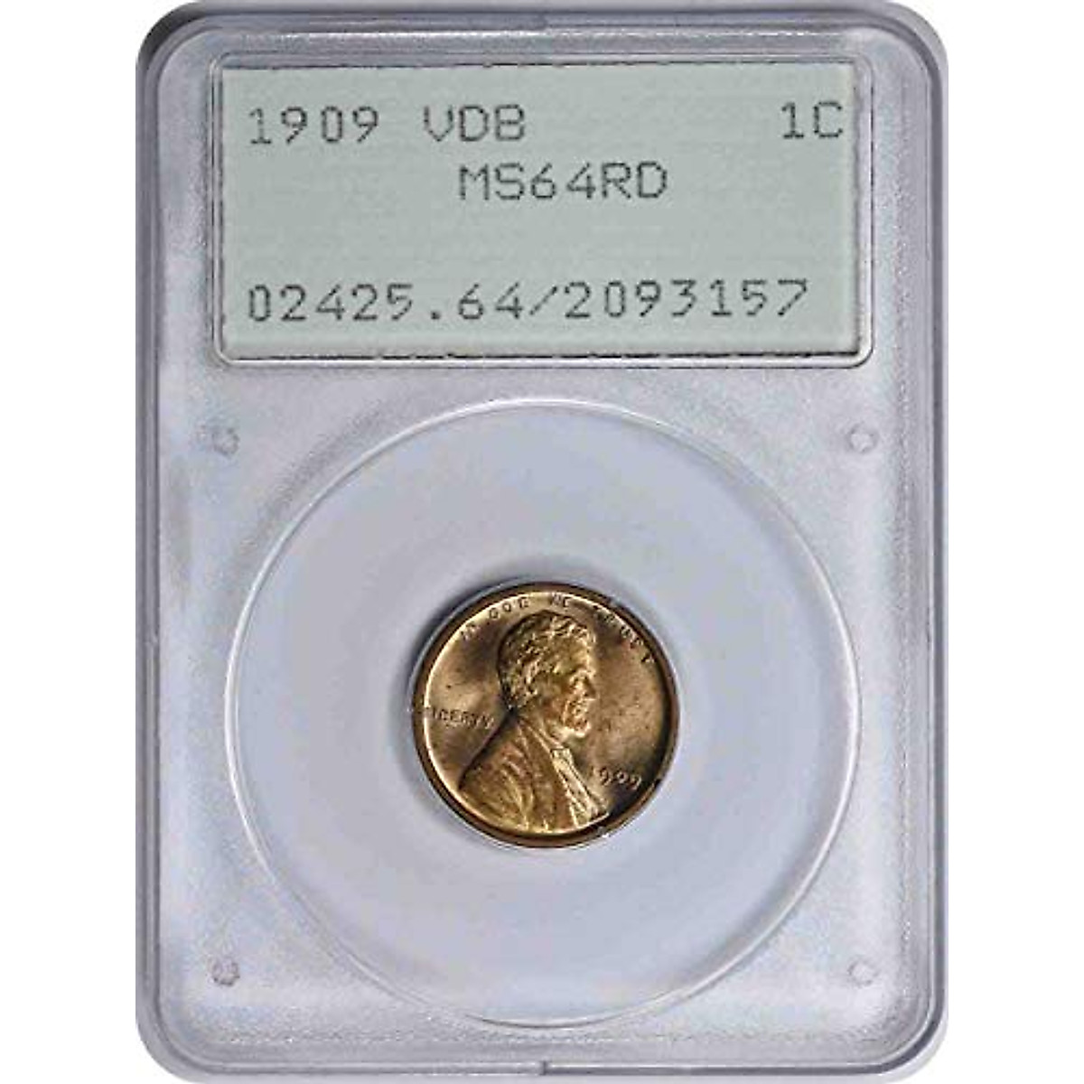 1909 P Lincoln Cent VDB MS64RD PCGS