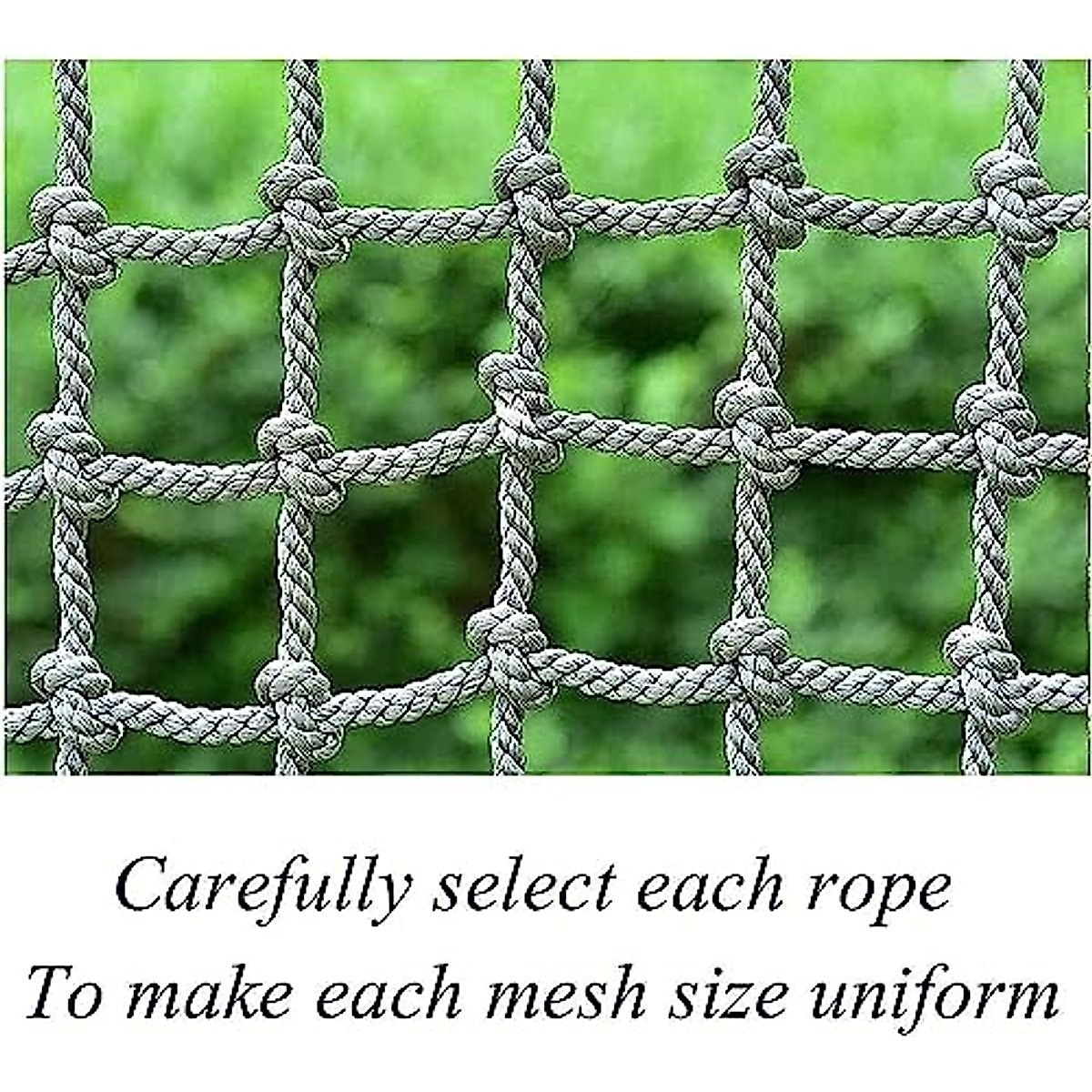 EkiDaz HXRW Rope Net Climbing Net for Kids Indoor and Outdoor Playing Garden Climbing Cargo Net Durable Protective Safety Net Playground Sets for Backyards (Size : 4 * 6m(12.12 * 18.18ft))
