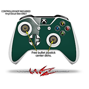 WraptorSkinz Decal Vinyl Skin Wrap Compatible with Xbox One S Console and Controllers - Solids Collection Hunter Green