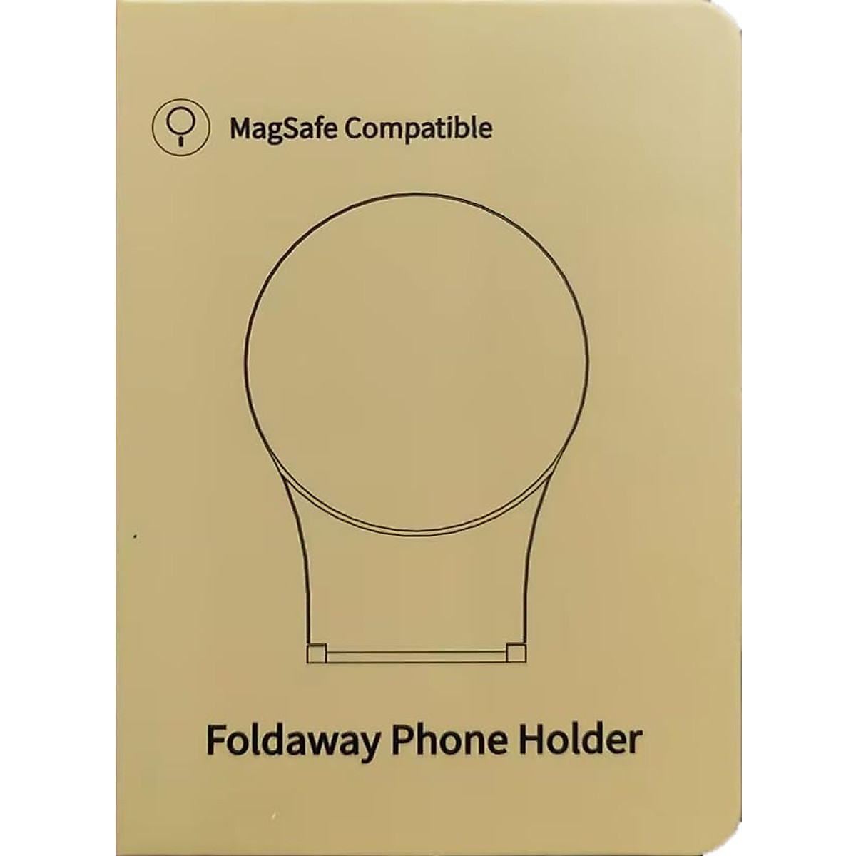 ALAFLY Detachable Magnetic Phone Holder for Laptop & Car, Foldable Desk Phone Stand, Adjustable Magnetic Phone Tripod Mount Adapter with 1/4" Screw Design for MagSafe iPhone and All Phones, Black