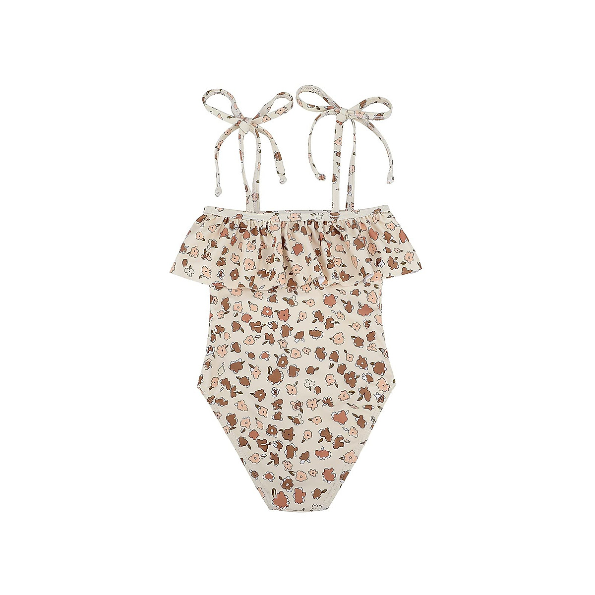 Century Star Girls Swimsuits Toddler Girls?Bathing Suits One Piece Swimsuits Toddler Girls?Swimwear Khaki Flower2-3T