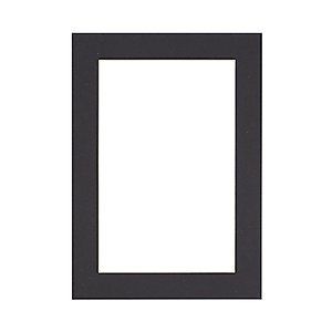 8x10 Mat for 16x20 Frame - Precut Mat Board Acid-Free Black 8x10 Photo Matte Made to Fit a 16x20 Picture Frame, Premium Matboard for Family Photos, Show Kits, Art, Picture Framing, Pack of 1 Mat