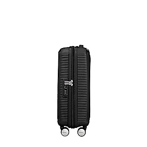 American Tourister Unisex Adult's S 41 L, Black (Bass Black), Small (55 cm-41 Litre)