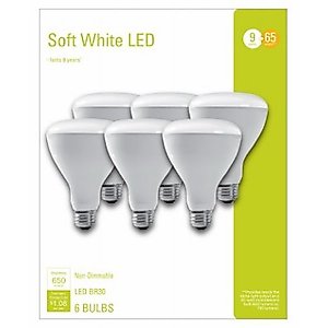 LED BR30 E26 SW 65W 6PK