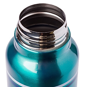 Silver Buffalo Peanuts Snoopy Collegiate Stainless Steel Water Bottle with Strap, 27 Ounces