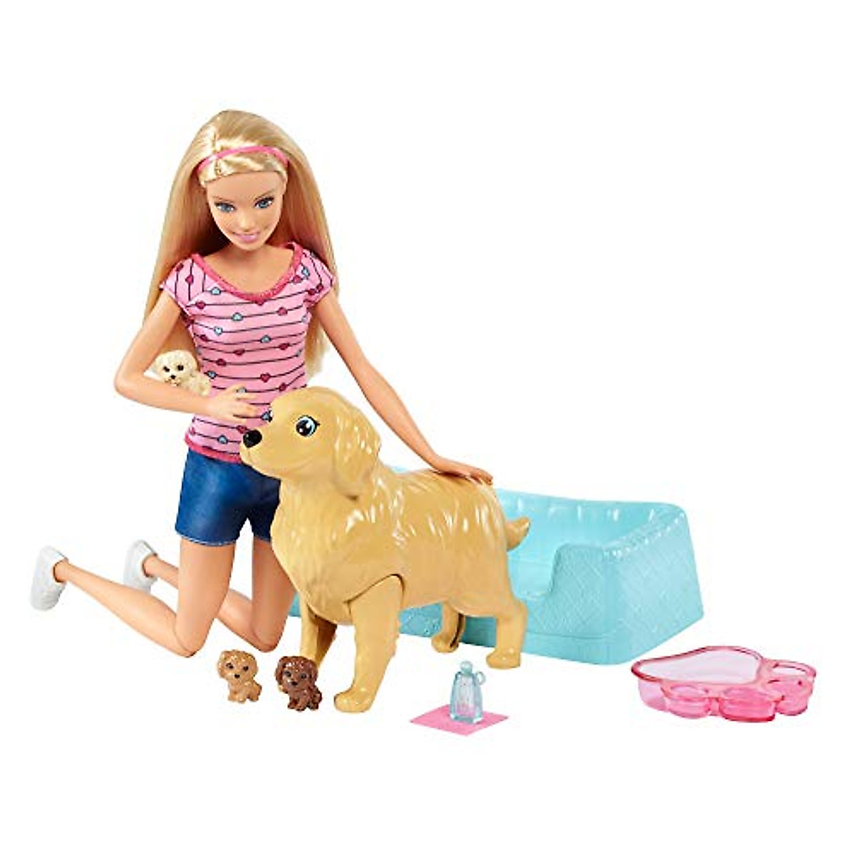 Barbie Newborn Pups Doll & Pets