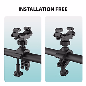 UPPEL Bike Phone Mount 360° Rotatable Bike Phone Holder Universal Cell Phone Bicycle Stand for iPhone and More 3.5-7 inch Cellphone - 2.1-3.5 in Width-Black