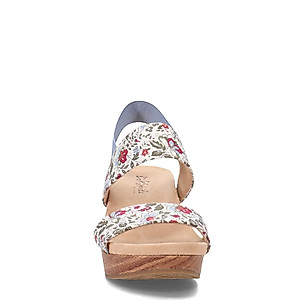 LifeStride Delta Womens Sandal 10 CD US RedMulti Floral