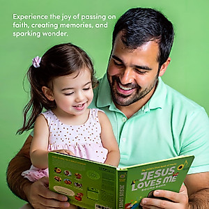 Jesus Loves Me - Christian Sound Book, Sing Along Bible Songs | Christmas, Christening, Dedication, Baptism Gifts for Boys, Girls, Kids, Babies | Religious Toys, Interactive Music Books for Toddlers