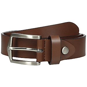 Florsheim Little 30mm Boys Leather Belt, Brown, 24