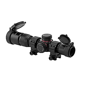 Monstrum G2 1-4x24 First Focal Plane FFP Rifle Scope with Illuminated BDC Reticle | Black