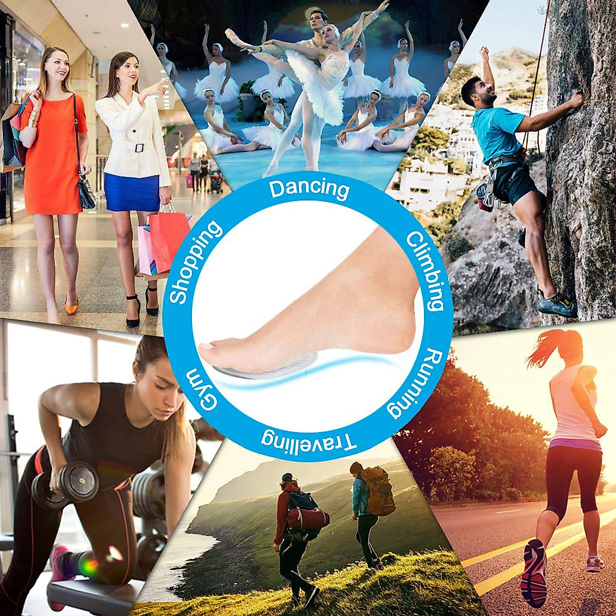 Premium Metatarsal Pads, Soft Ball of Foot Cushions,Reduce Foot Pain and Provide Support, Suit for Men Women & All Shoes Types（10Pcs）