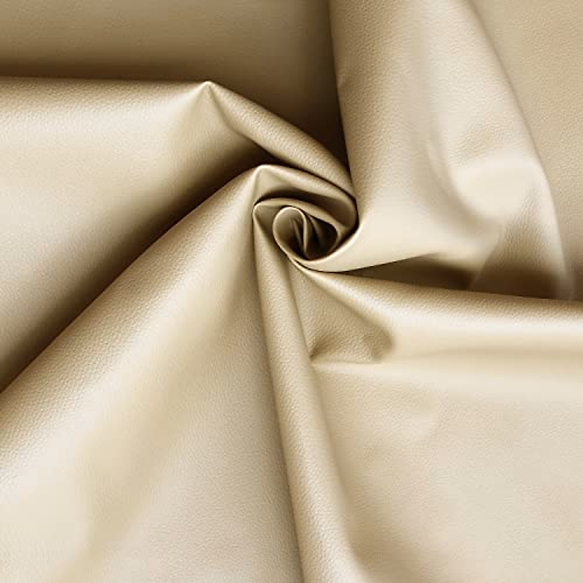 Faux Leather Sheet 1 Yard 56.3x36" Upholstery Vinyl 0.8mm Thick Soft PU Leather KhakiUpholstery Vegan Leather Fabric Synthetic Material for Sofa Bags Chairs Car Seats DIY Craft
