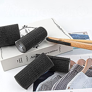 Framendino, 400 Pack Black Hanger Grips Self Sticking Foam Adhesive Strips for Clothes Hangers