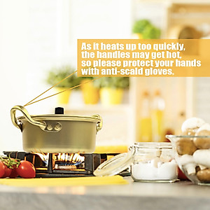 Ramen Pot with Lid,2 Pack Korea Style Noodle Pot, Stovetop Ramen Cooker,Stovetop Safe, Nonstick & Easy Clean Ramyun Pot with Handles Ideal for Soup, Instant Noodles, Stir Fry & Asian Dishes,2 Size