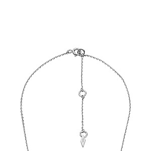 Fossil Women's Sterling Silver Butterflies Chain Necklace, Color: Silver (Model: JFS00619040)