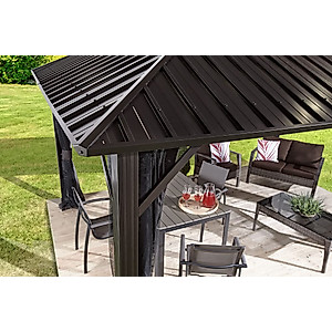 Genova Gazebo 12 x 16 ft. Steel roof