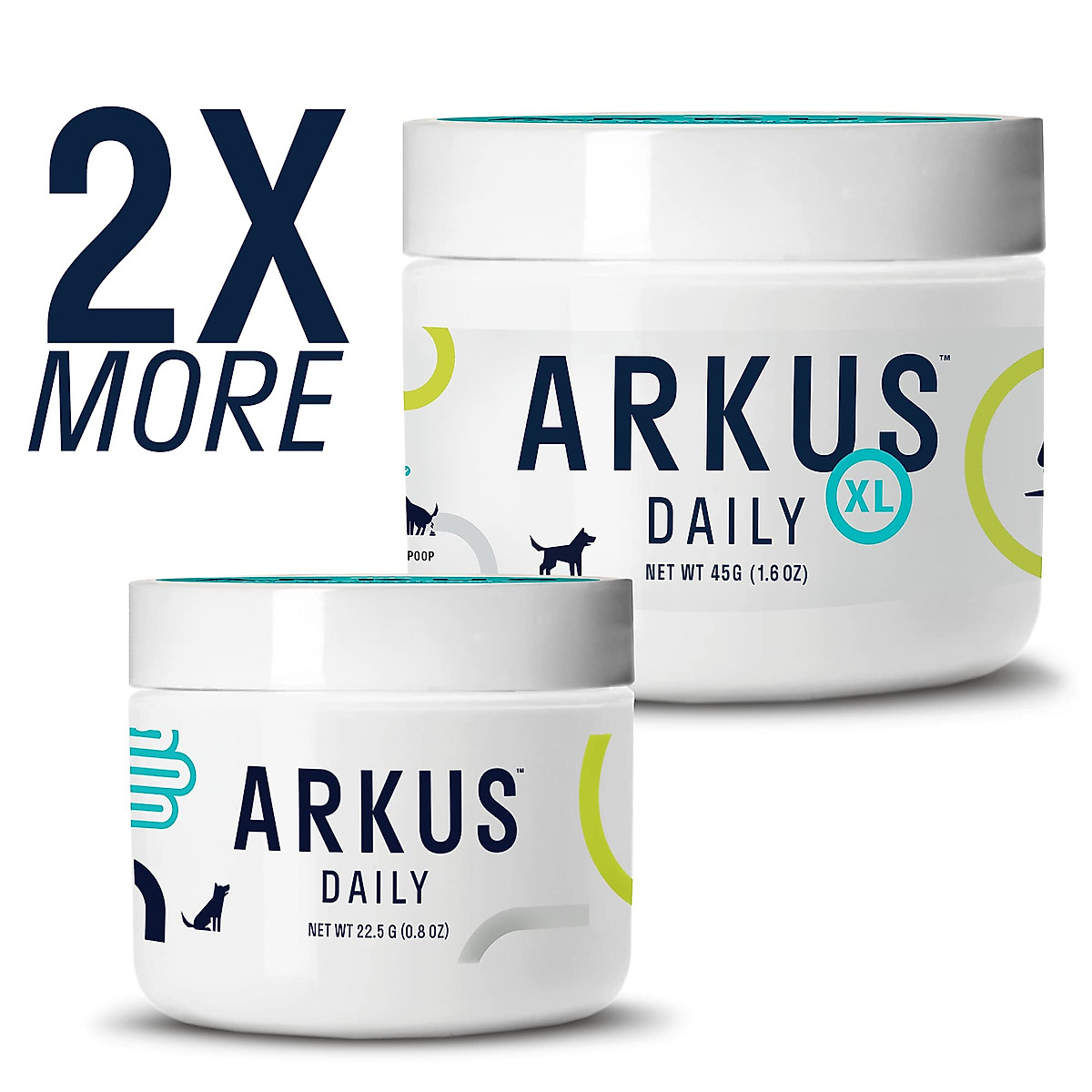 Arkus Daily XL Dog Probiotic, The Only Product Made with Microbes That are Natural to The Gut of Healthy Dogs, Supports Better Digestion, Gut Health, and Immune System, Maintains a Healthy Microbiome