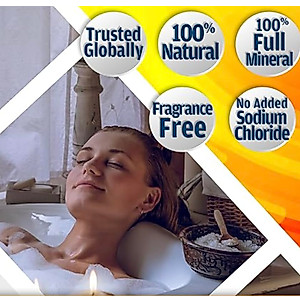 Dead Sea Warehouse-Amazing Minerals Dead Sea Bath Salts,100% Full Mineral Therapeutic Bath Salts, Detoxifying & Moisturizing, Exfoliating for Dry Skin, Unscented(5 lbs)