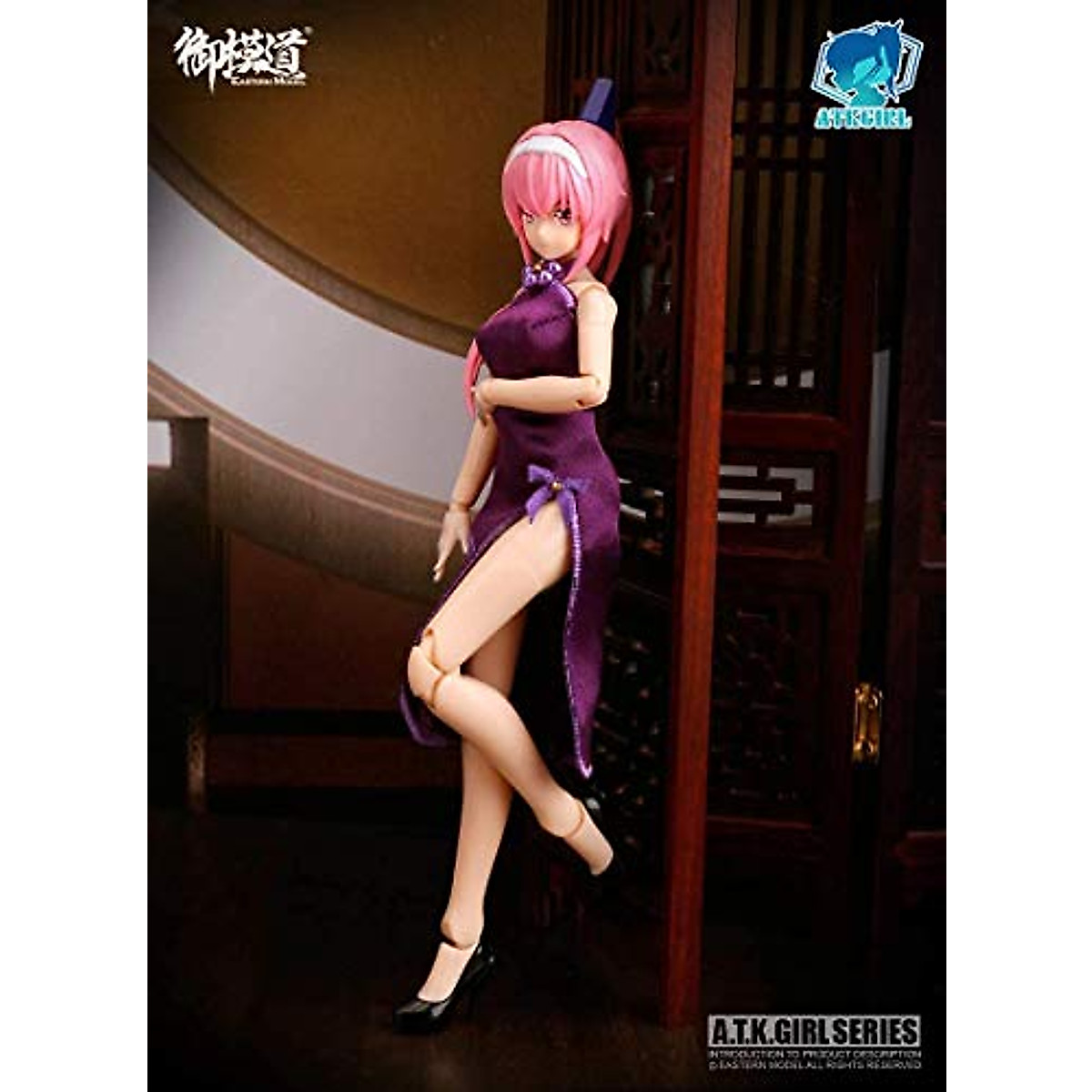 Eastern Model ATK Girl 1/12 Scale Four Symbols Series Clothes Cheongsam Set for Mecha Girl Model Figures