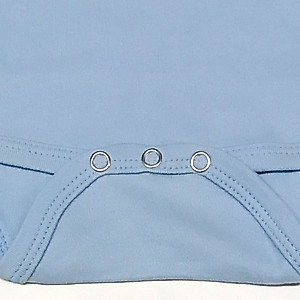 Laughing Giraffe Baby Blank Long Sleeve One Piece Bodysuit Pastel (0-3 Months, Blue)