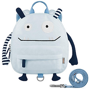 GAGAKU Toddler Backpack with Leash - Mini Kids Backpacks for Boys 2-5 Years Child Safety Backpack 3D Cartoon Animal Anti-Lost Preschool Backpack - Blue